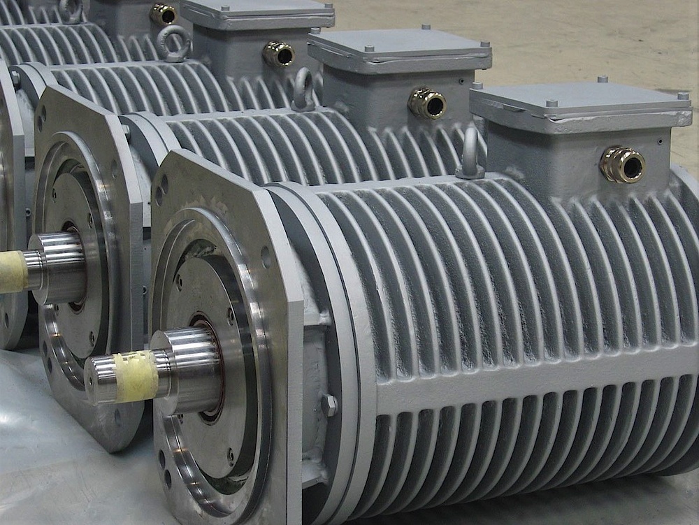 Three-phase roller table motors up to 1000 V