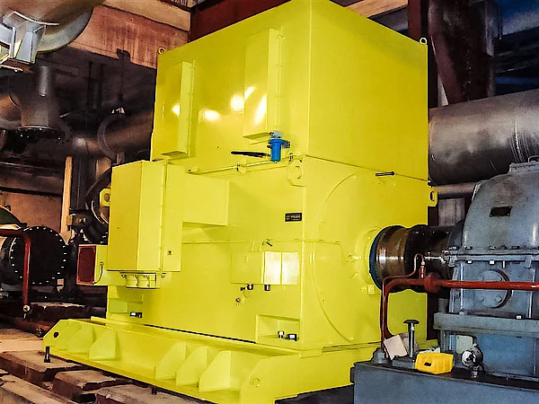 Water-cooled slip ring motors from 230 V to 13,800 V