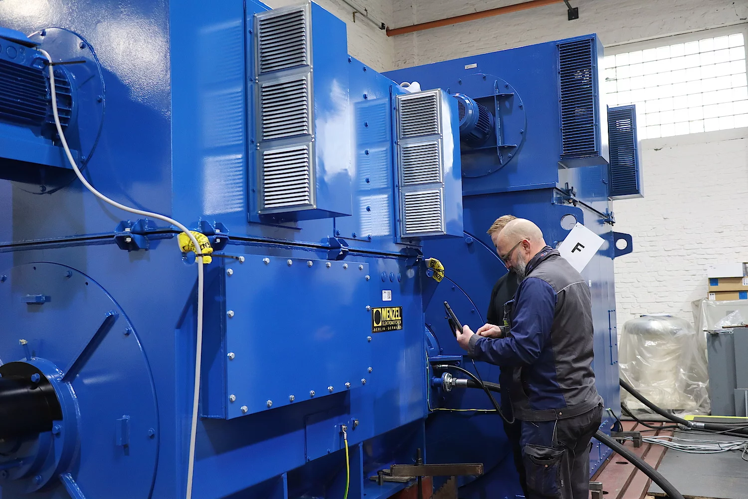 Complete motor-generator sets for test field: Menzel Motors
