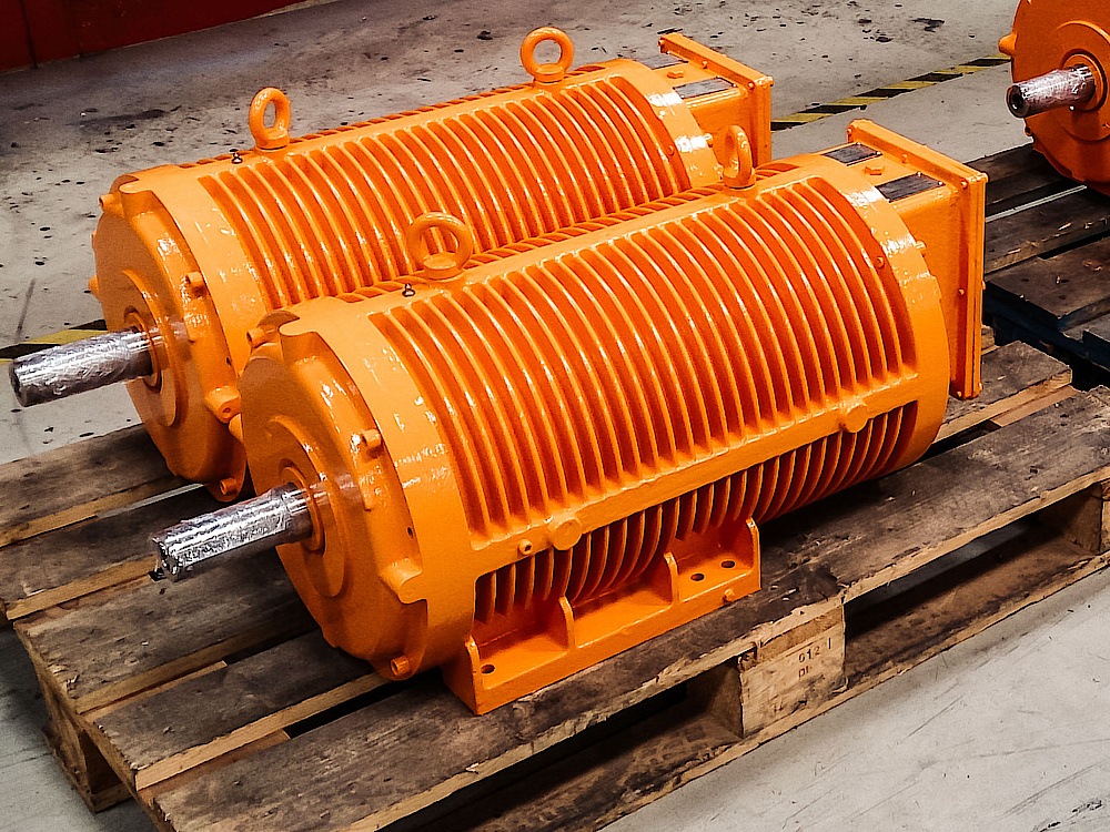 Three-phase roller table motors up to 1000 V