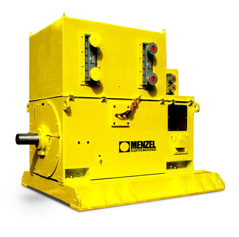 Water-cooled slip ring motors from 230 V to 13,800 V